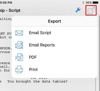 In the Final Draft Mobile App for iPad, how can I generate a customized ...