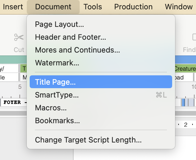 How do I create a title page? – Final Draft