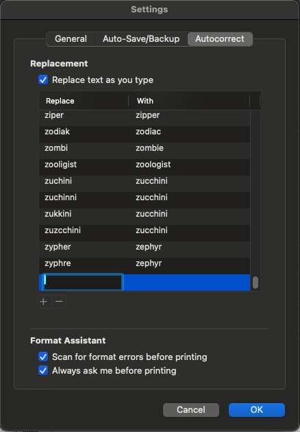 Can Final Draft 13 automatically correct common spelling errors via Autocorrect? – Final Draft